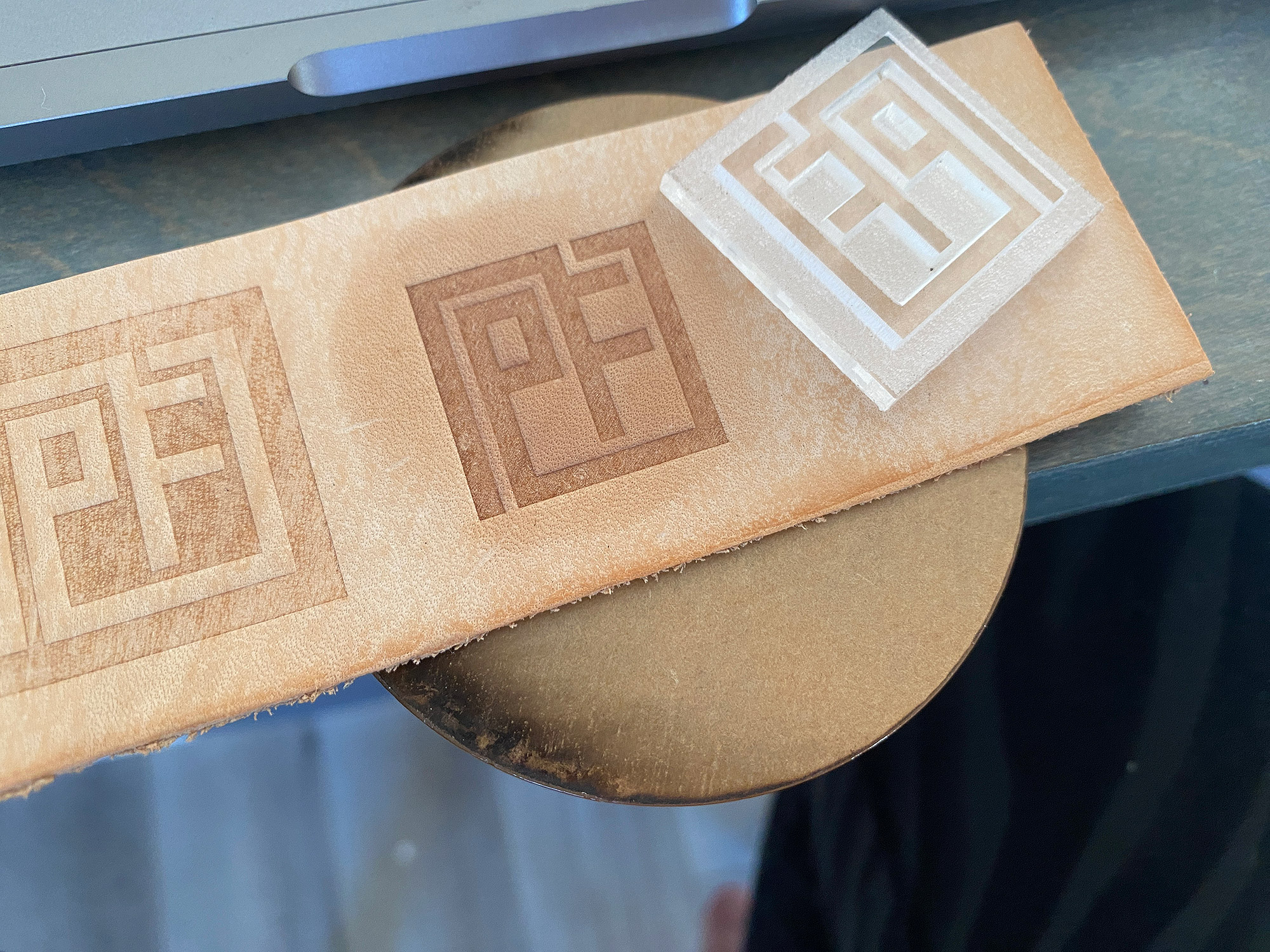 Leather Stamps and Faux Leather Patches - Danielle Wethington