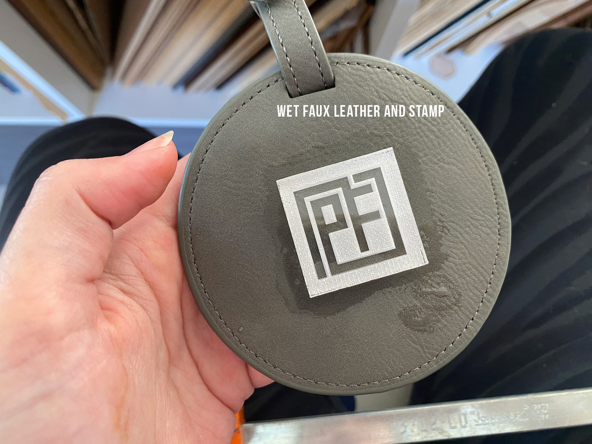 Leather Stamps and Faux Leather Patches - Danielle Wethington