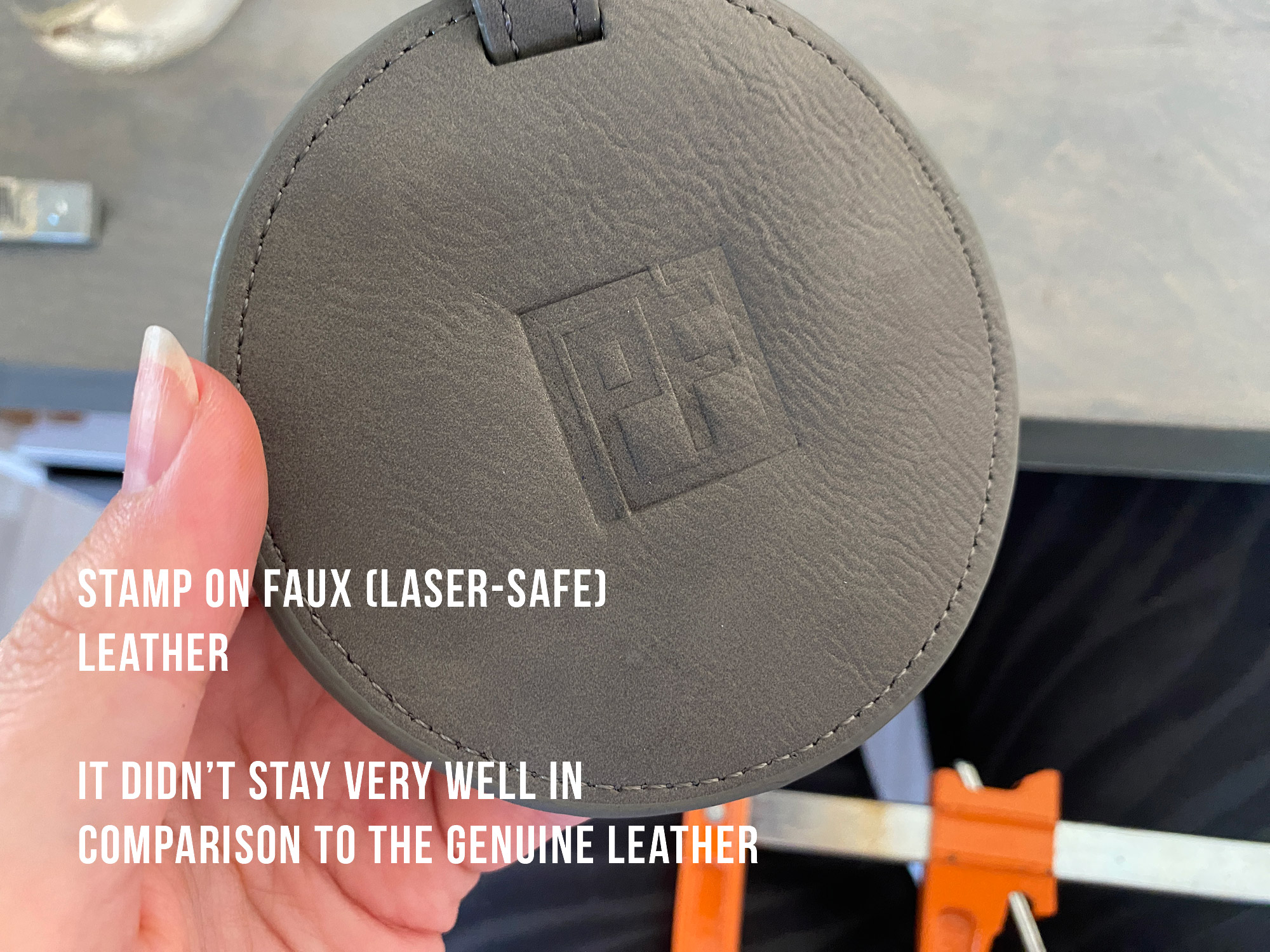 Leather Stamps and Faux Leather Patches - Danielle Wethington